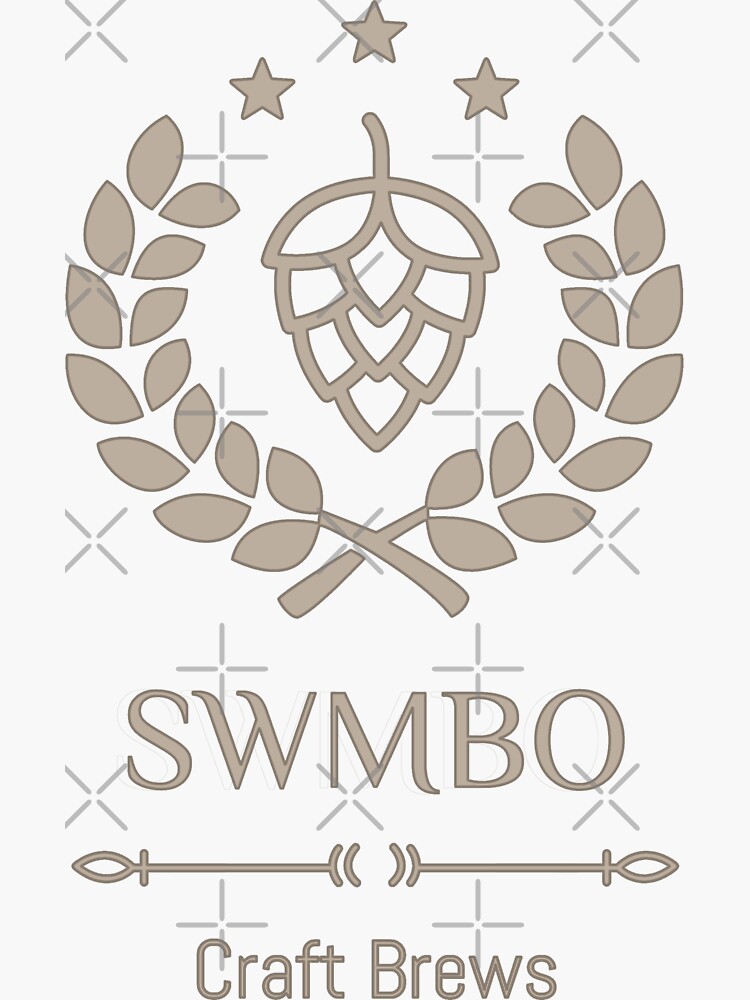 "SWMBO brewmaster craft beers - homebrew apparel" Sticker for Sale by ...