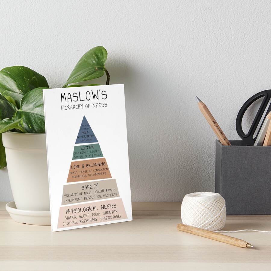 "Maslow Therapy" Art Board Print by aquaadesa | Redbubble
