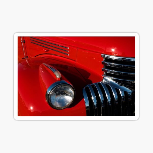 "1939 Chevy Red Truck" Sticker for Sale by LindaB | Redbubble
