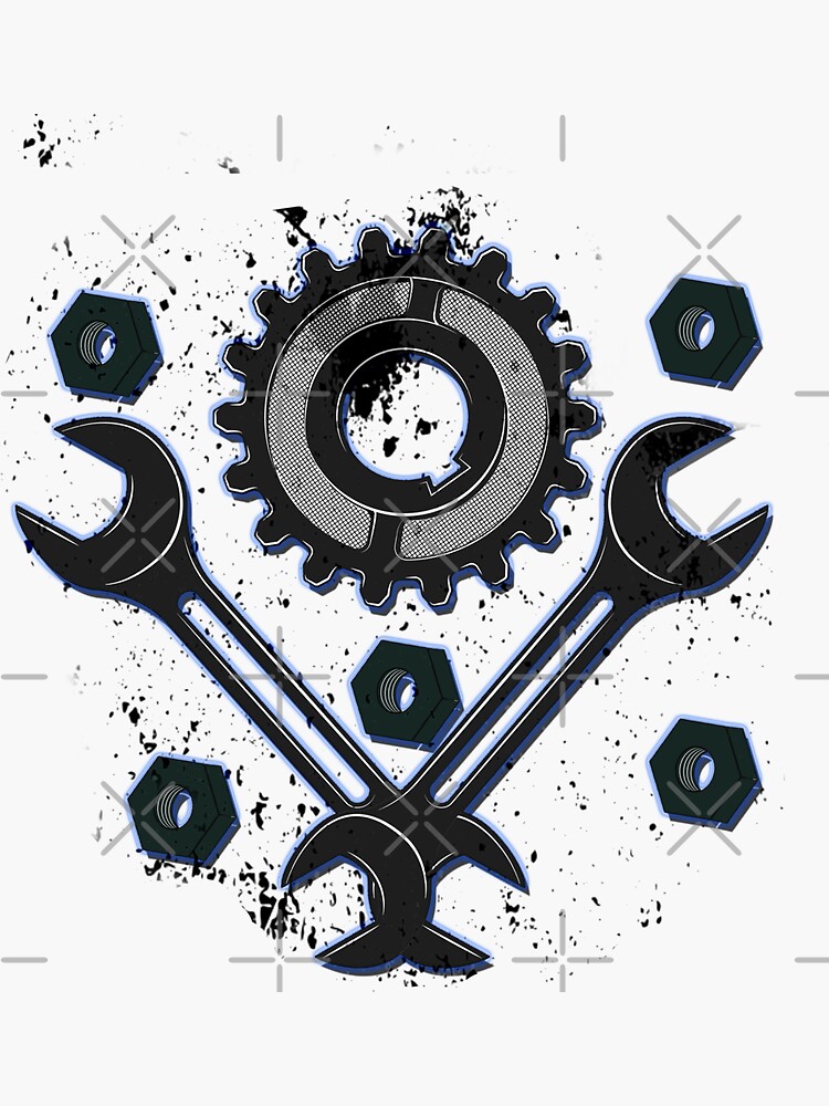 "Automotive Engineering Decals redb ubble" Sticker for Sale by jurig ...