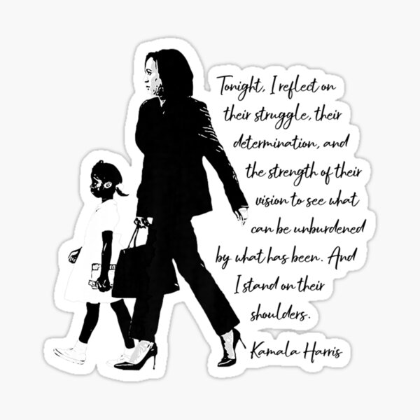 "kamala harris and ruby bridges premium " Sticker by LaydyJulie | Redbubble