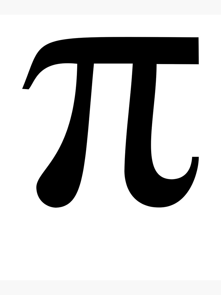 Póster «Feliz día de PI - simple - símbolo griego» de AdamsDesignCamp ...