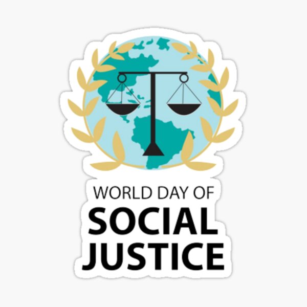 "World Day of Social Justice " Sticker for Sale by senjicollection ...