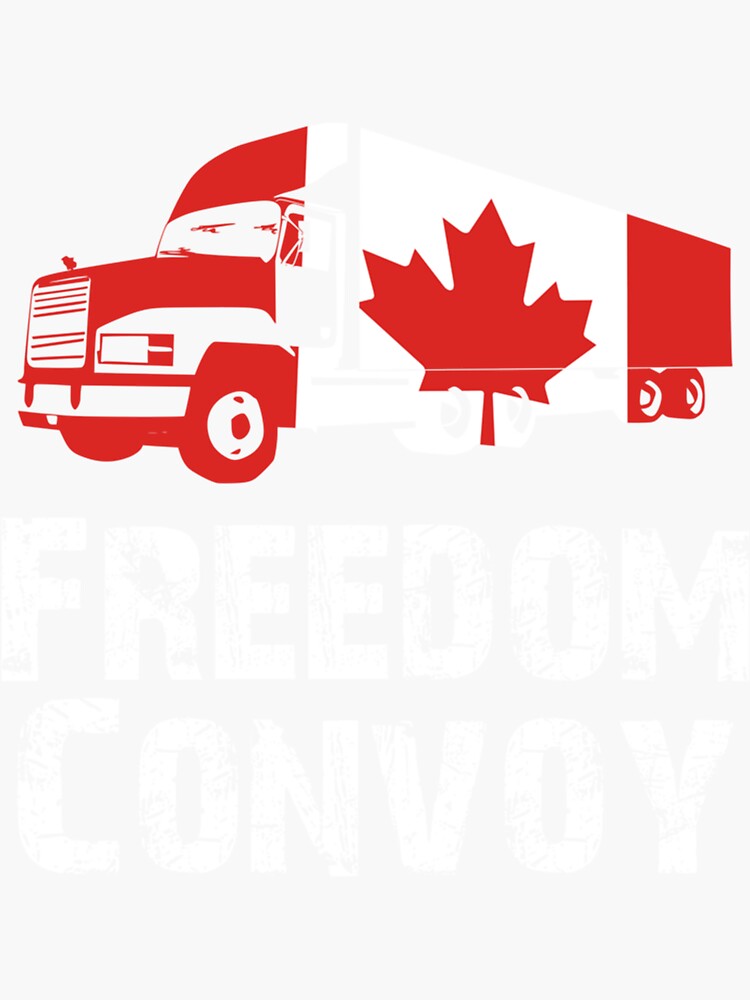 "Freedom convoy 2022 Canada" Sticker for Sale by DoraRothe | Redbubble
