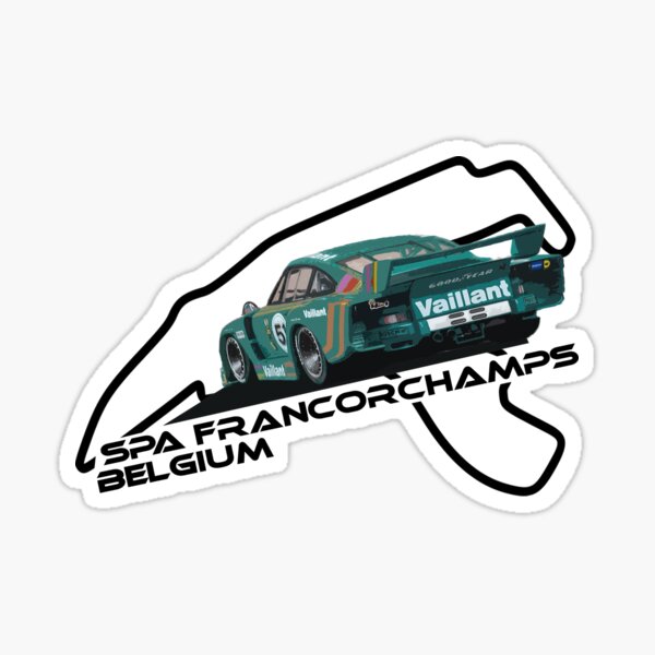 "SPA FRANCORCHAMPS" Sticker by JonaKarpi | Redbubble