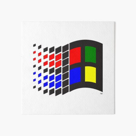 "old computer logo" Art Board Print by jeannie-jeannie | Redbubble