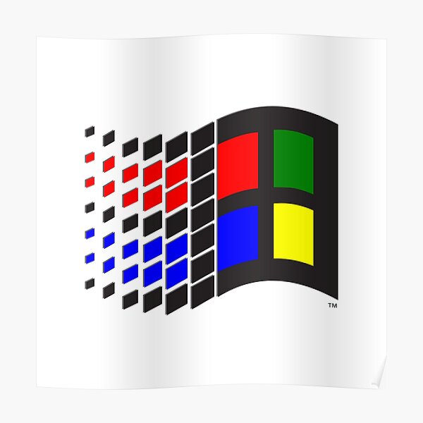 "old computer logo" Poster by jeannie-jeannie | Redbubble