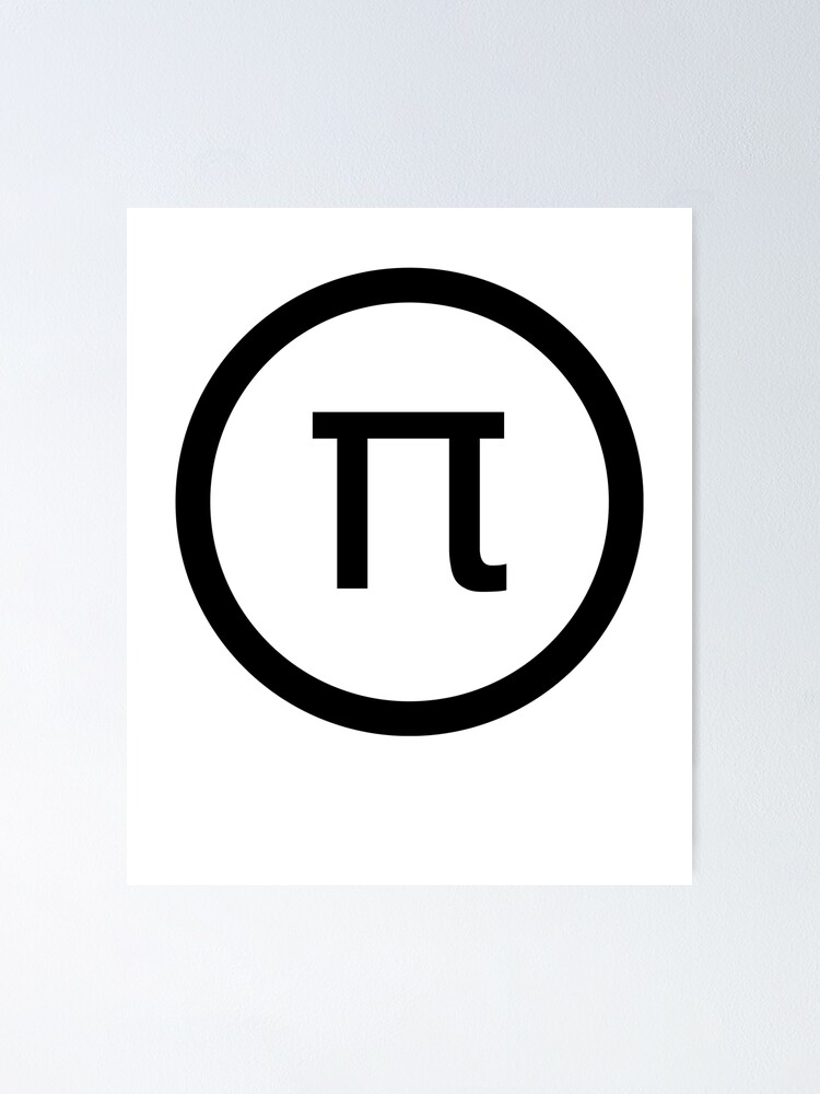 "Happy PI day - simple - greek symbol" Poster for Sale by ...
