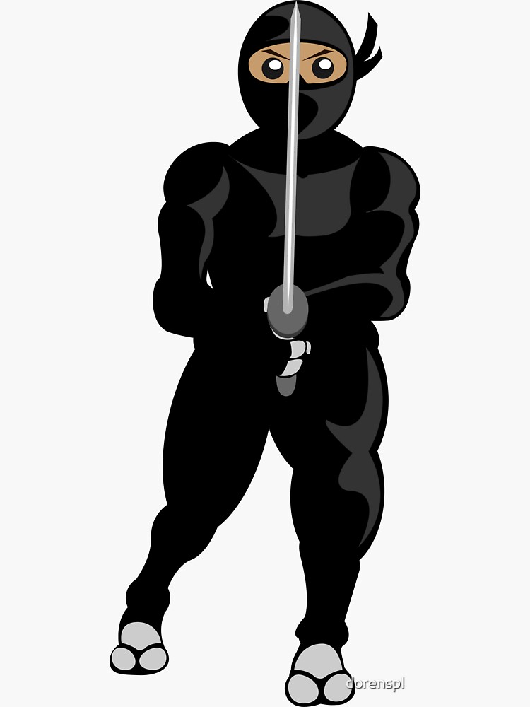 "Cyber Security Ninja" Sticker by dorenspl | Redbubble