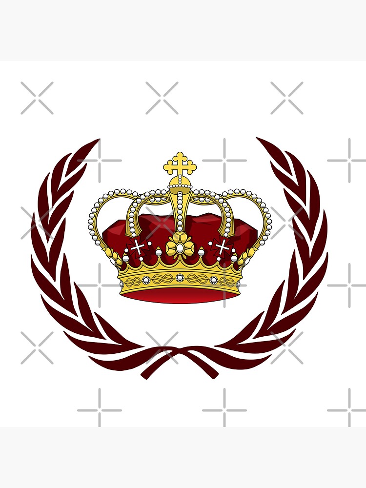 "crown red crown " Sticker by BBtissam | Redbubble
