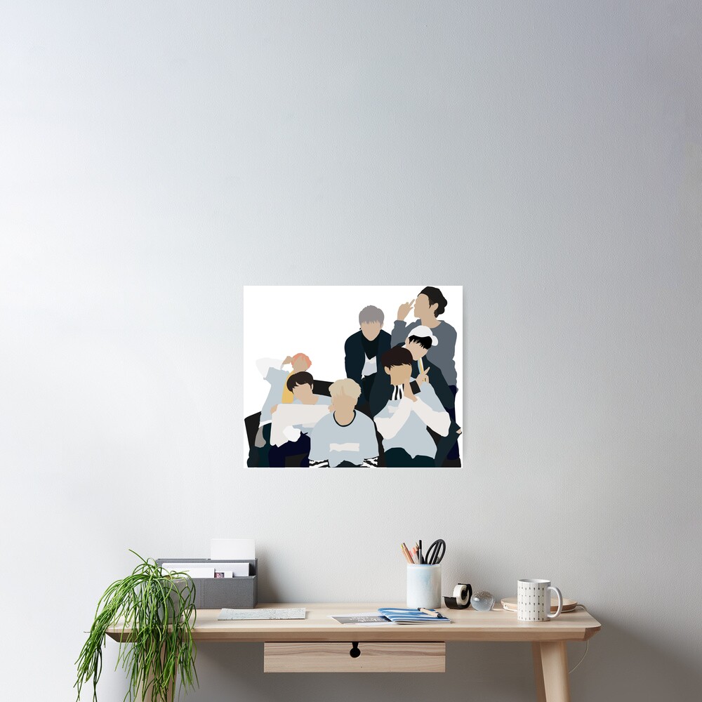 "BTS Group" Poster for Sale by heuksuga | Redbubble
