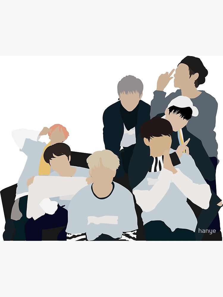 "BTS Group" Poster for Sale by heuksuga | Redbubble