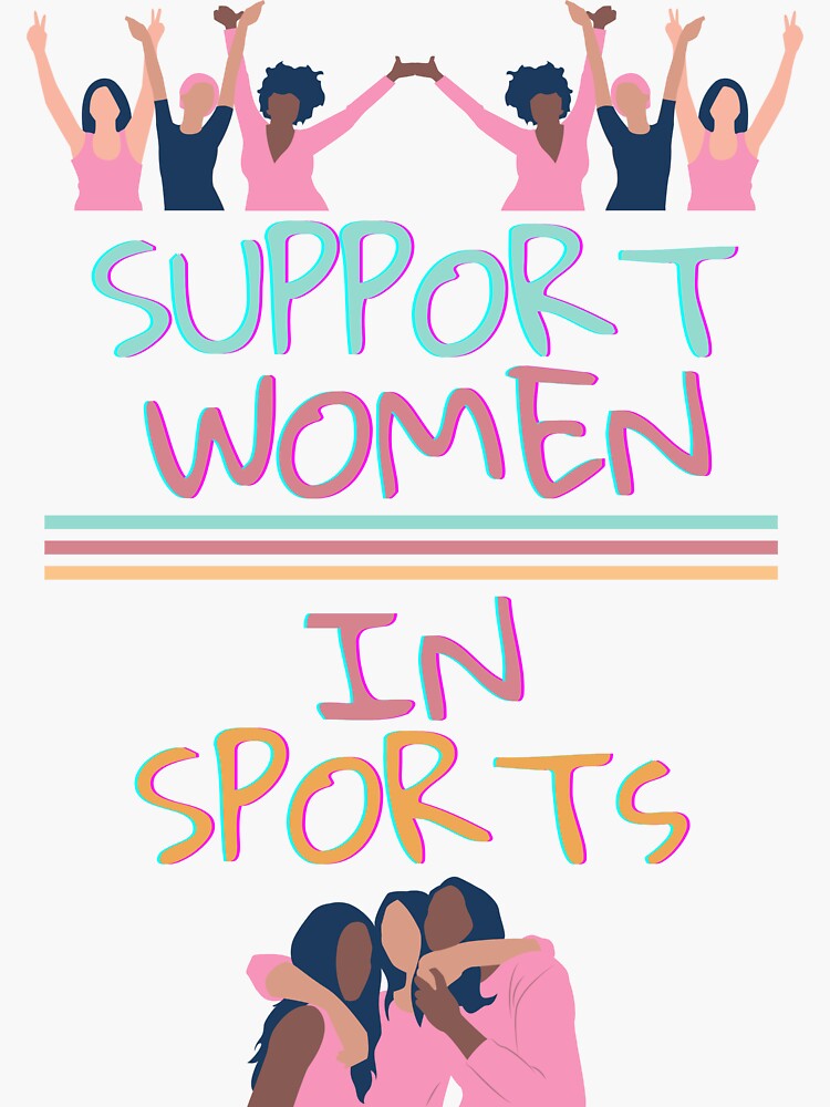 "Support women in sports - motivation " Sticker by SportLife-Up | Redbubble