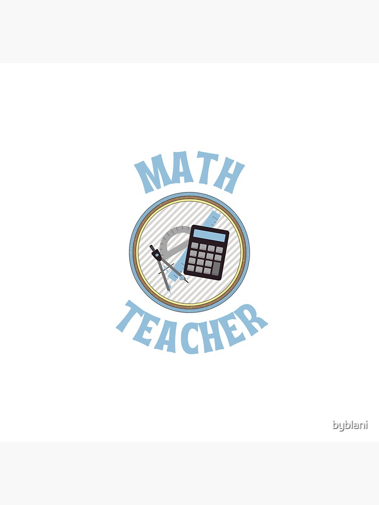 "Math Teacher" Sticker for Sale by byblani | Redbubble