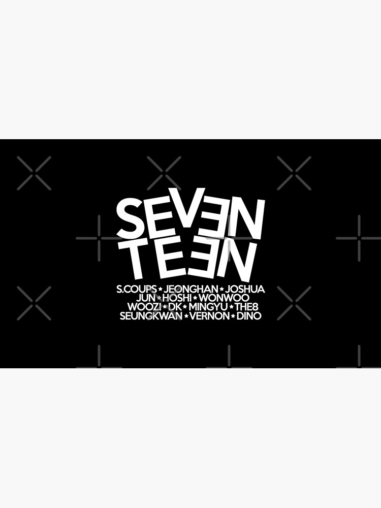 "Seventeen/17 Logo + Member Names KPOP (White)" Coffee Mug for Sale by ...