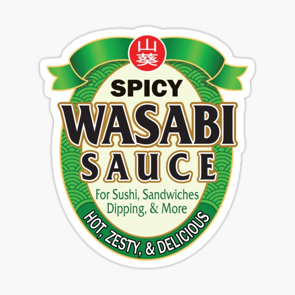 "Wasabi Sauce Japanese Food Condiment Halloween Costume" Sticker by ...