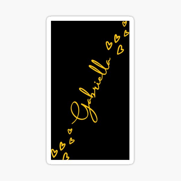 "Gabriella" Sticker for Sale by boki987 | Redbubble