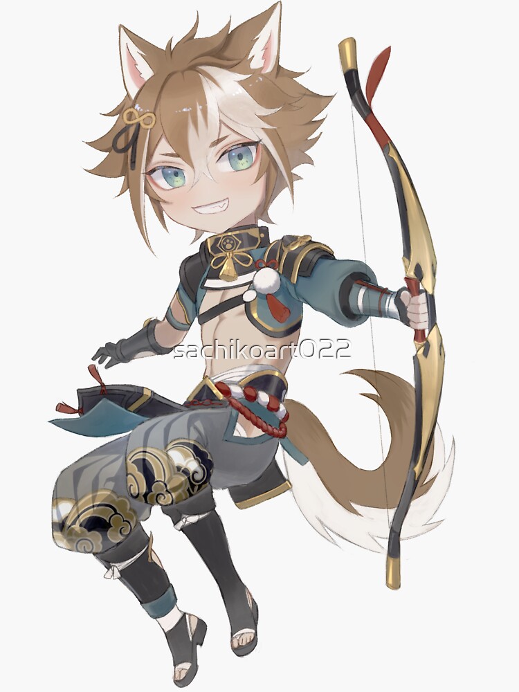 "Genshin Impact: Gorou" Sticker by sachikoart022 | Redbubble