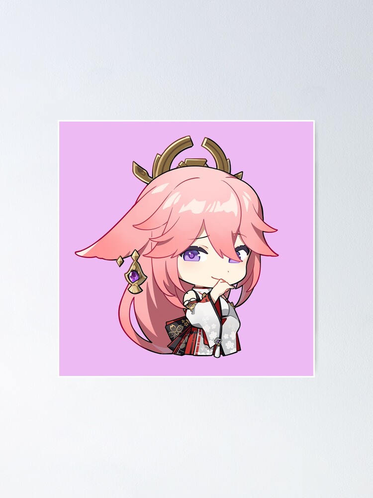 "Yae Miko // Genshin Impact " Poster by kambeshop | Redbubble