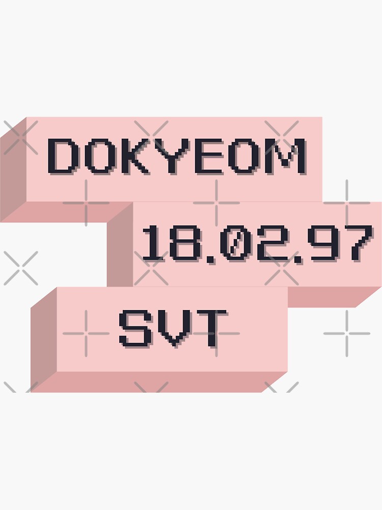 "Seventeen Dokyeom fanart" Sticker by HDPCase | Redbubble