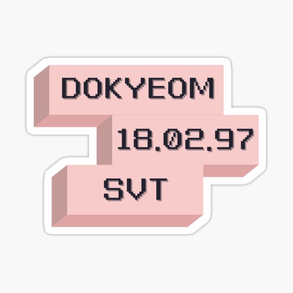 "Seventeen Dokyeom fanart" Sticker by HDPCase | Redbubble