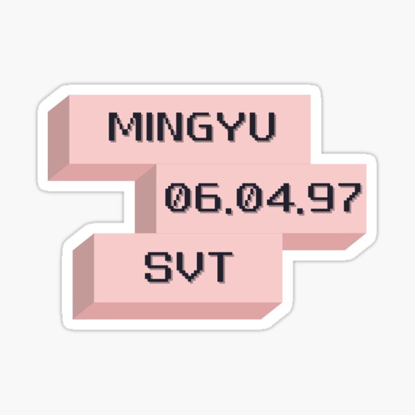 "Seventeen Mingyu fanart" Sticker for Sale by HDPCase | Redbubble