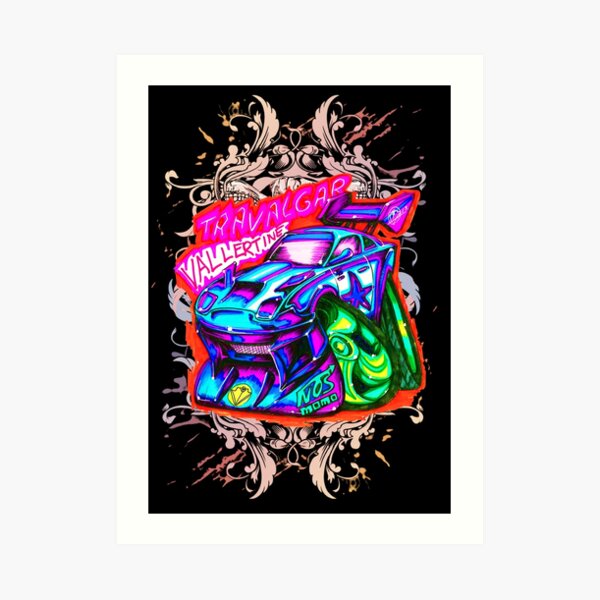 "cartoon jdm mazda design" Art Print for Sale by vallertine | Redbubble