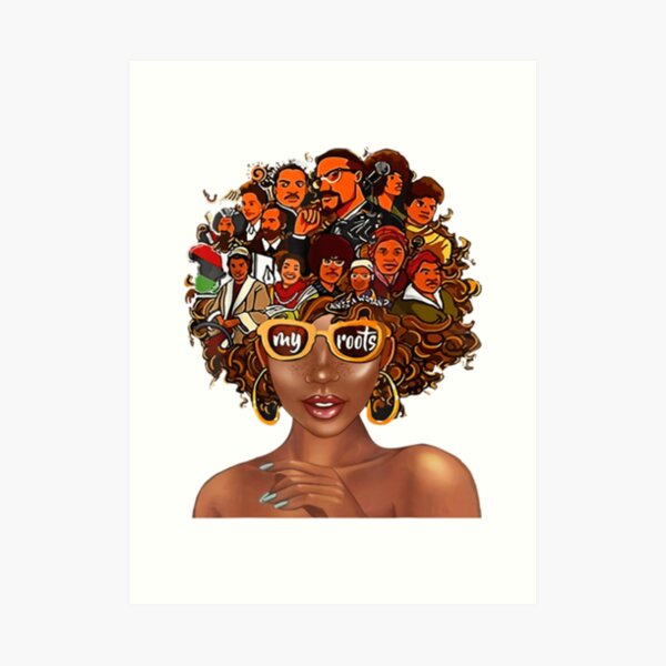 "I Love My Roots Back Powerful History Month Pride DNA" Art Print for ...