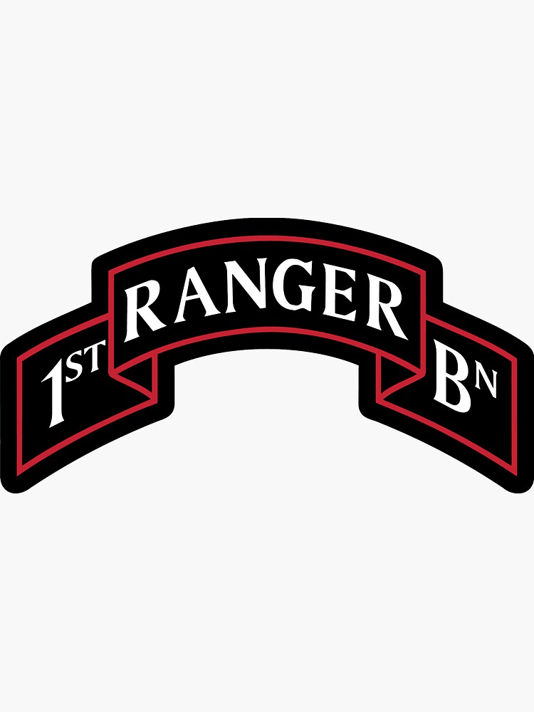 "1st Ranger Battalion - United States Army" Sticker by wordwidesymbols ...