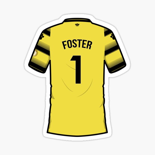 "BEN FOSTER 1 Home Shirt Jersey Squad 2021 - 2022" Sticker by MatchDaze ...