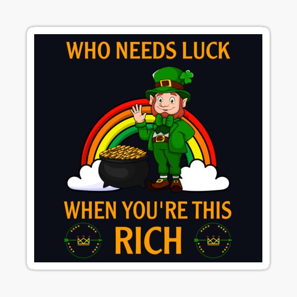 "Rich leprechaun St Patrick's day" Sticker by sid1497 | Redbubble