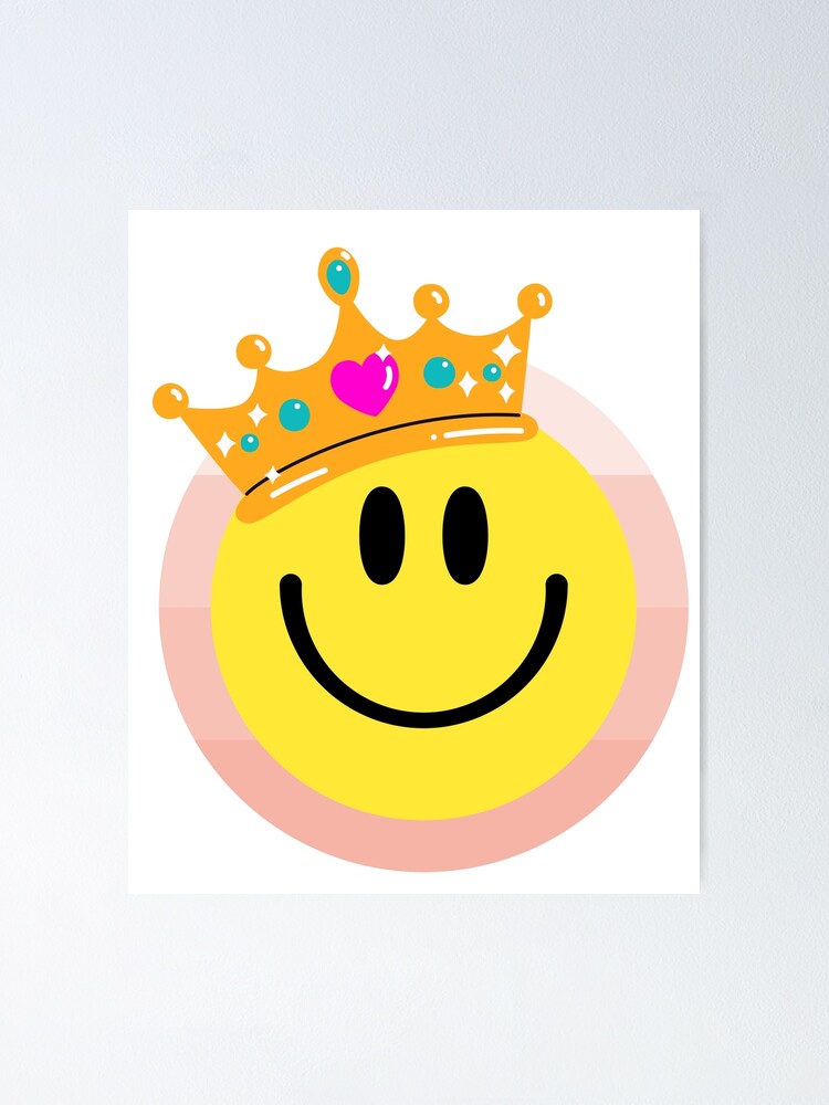 "Smiley Face Smiley Face King Happy King" Poster by mattades | Redbubble