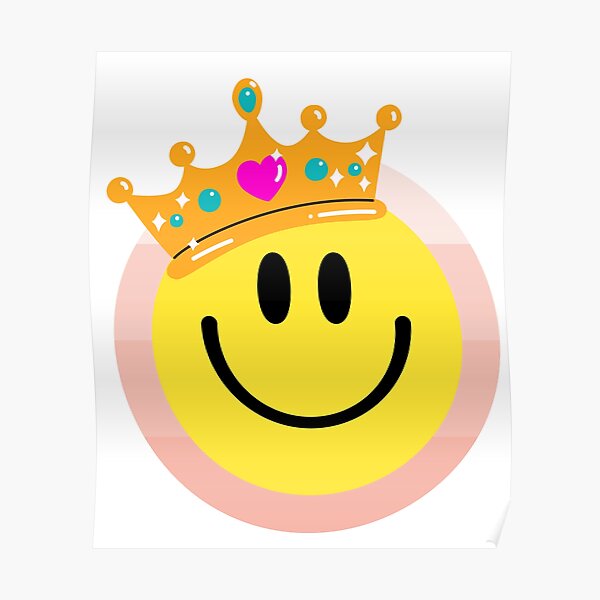 "Smiley Face Smiley Face King Happy King" Poster by mattades | Redbubble