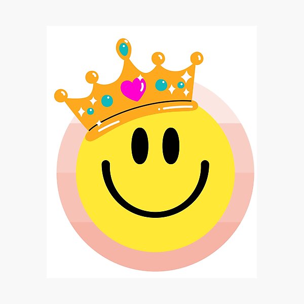 "Smiley Face Smiley Face King Happy King" Photographic Print for Sale ...