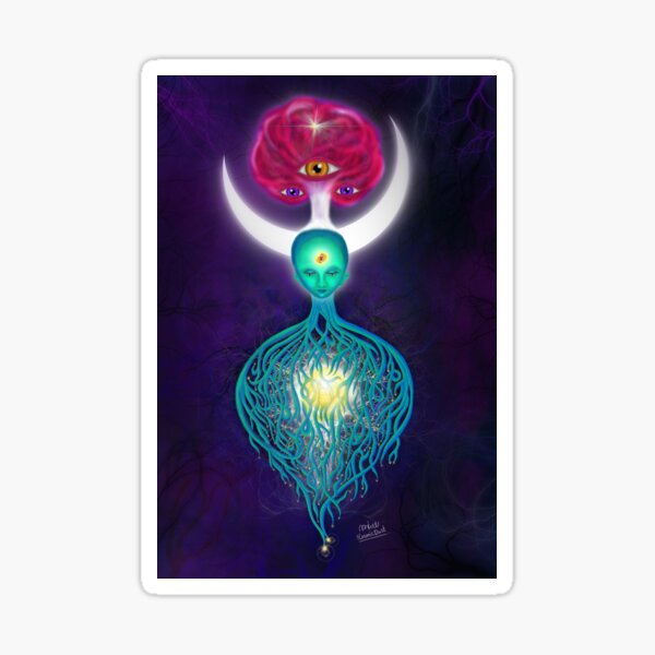 "Spiritual Healer" Sticker by iCosmicDust | Redbubble