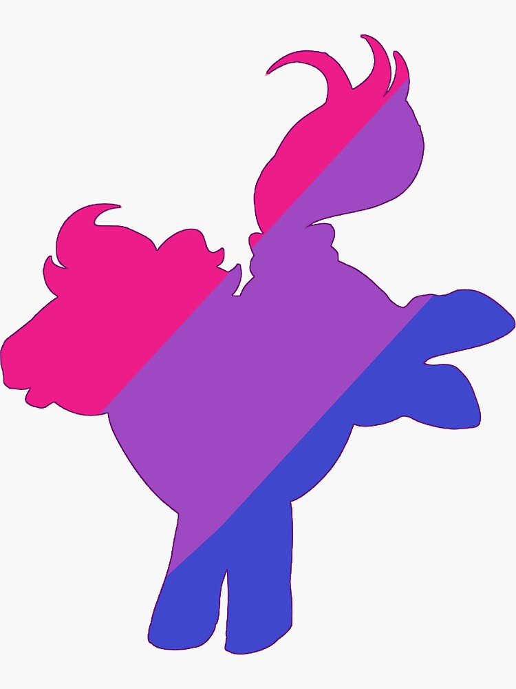 "Pony Pride - Bi" Sticker by Draikinator | Redbubble