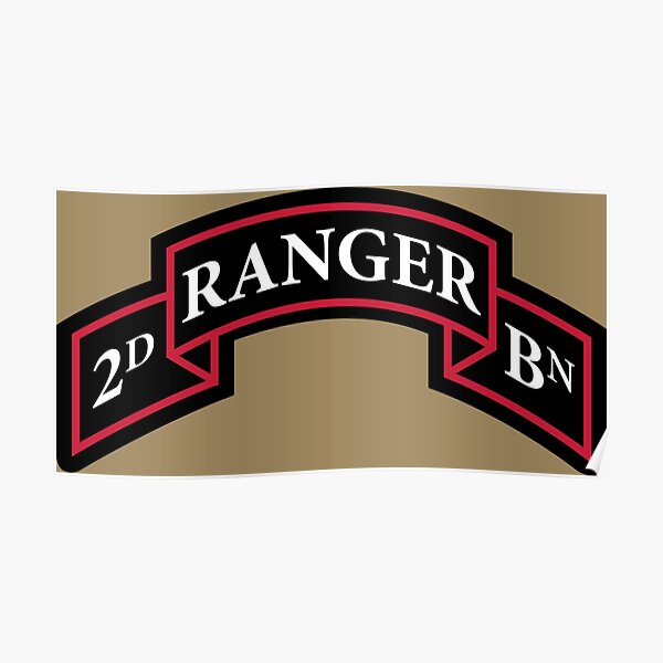 "2nd Ranger Battalion - United States Army" Poster by wordwidesymbols ...