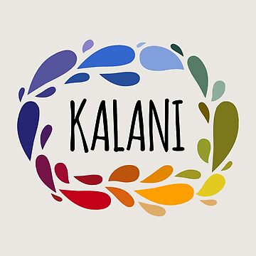 "Kalani Name Cute Colorful Gift Named Kalani" Poster for Sale by ...