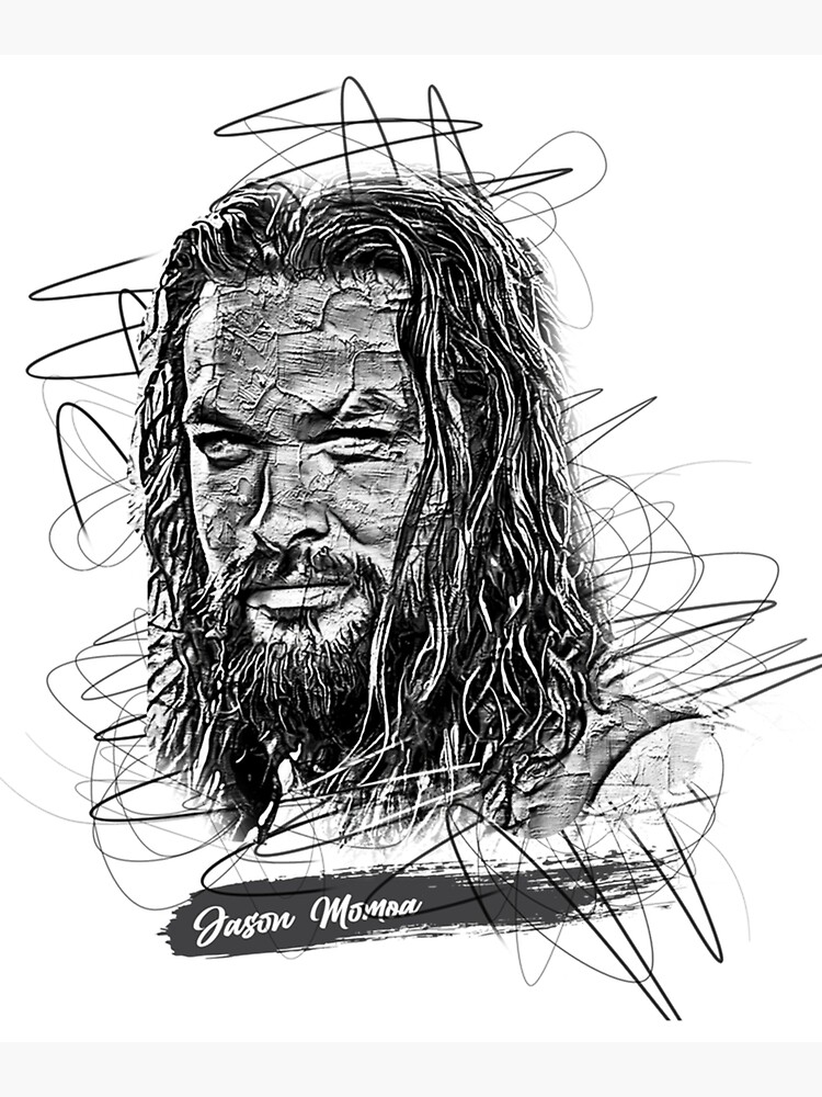"Jason Momoa Abstract Sketch Art, Jason Momoa, Jason Momoa Fan Art ...
