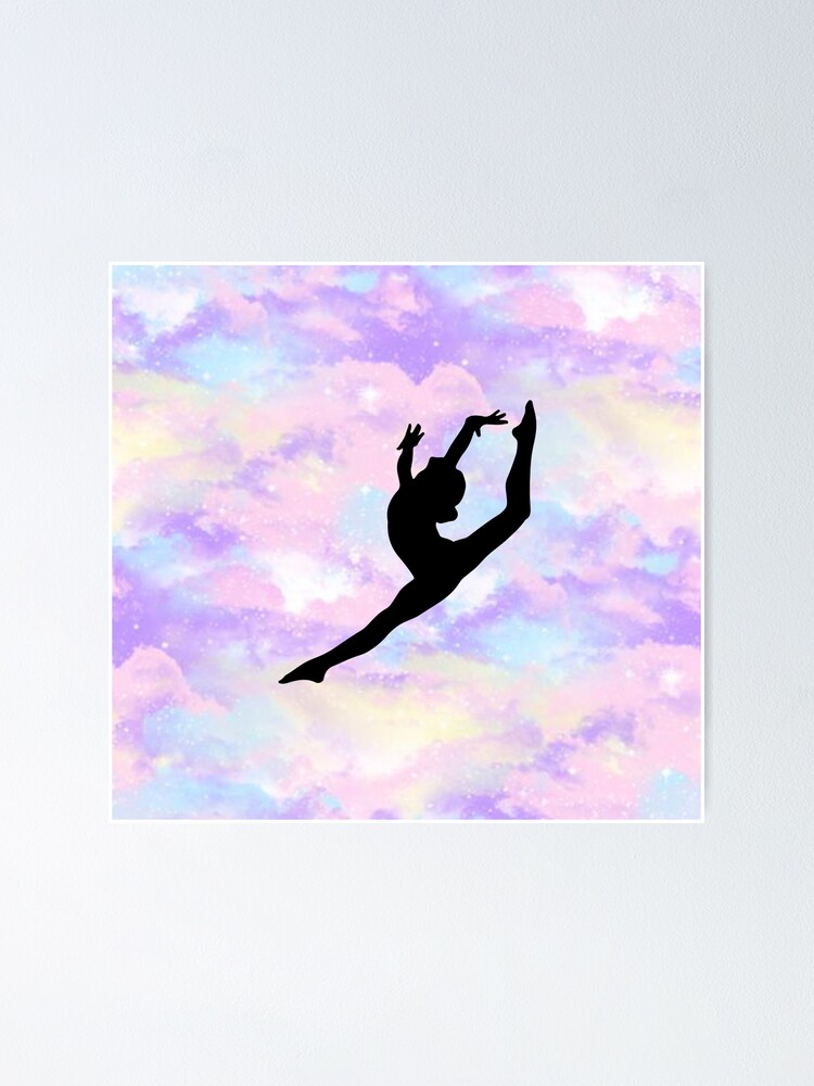 "Gymnastics Leap" Poster for Sale by sportart | Redbubble