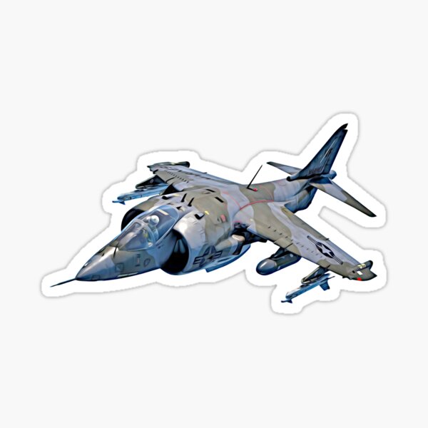"AV-8C Harrier" Sticker for Sale by historywardrobe | Redbubble