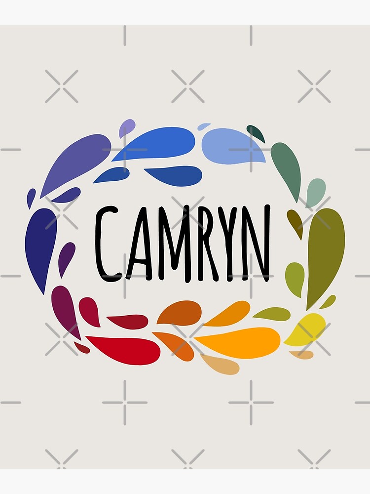 "Camryn Name Cute Colorful Gift Named Camryn" Poster for Sale by ...