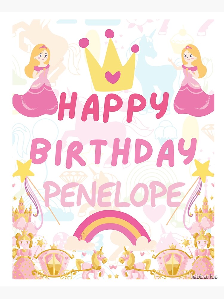 Happy birthday Princess Penelope Premium Matte Vertical Poster sold by ...