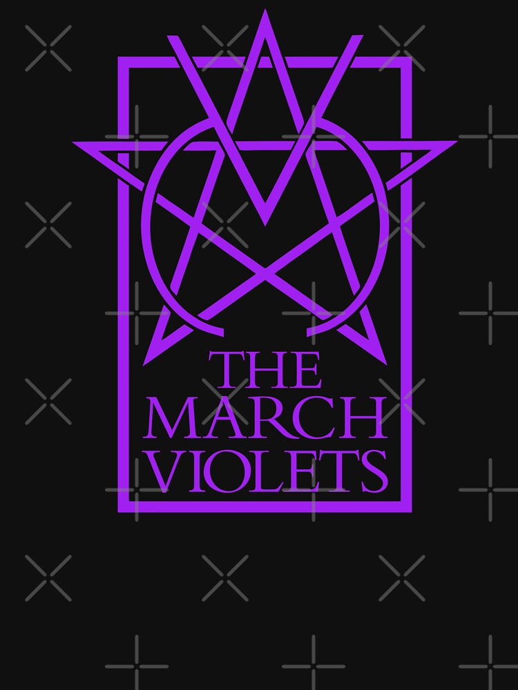 "The March Violets - Logo - Purple" T-shirt for Sale by createdezign ...