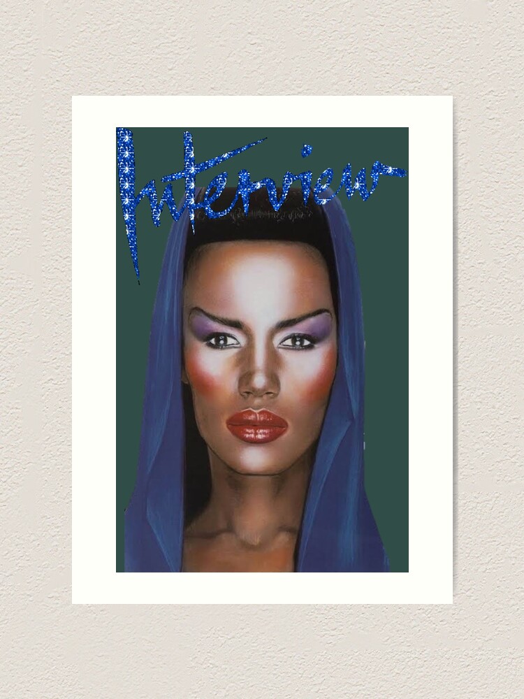 "Interview Magazine covers Andy Warhol - GRACE JONES" Art Print for ...