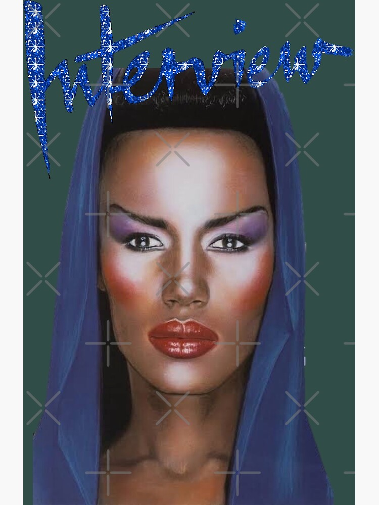 "Interview Magazine covers Andy Warhol - GRACE JONES" Art Print for ...