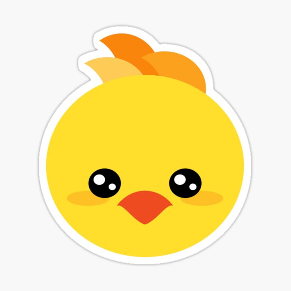"Cute Yellow Chick" Sticker for Sale by Adidit | Redbubble