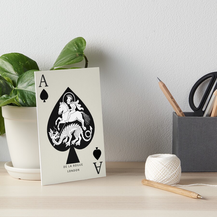 "The Ace of Spades Dragon" Art Board Print by rogue-design | Redbubble