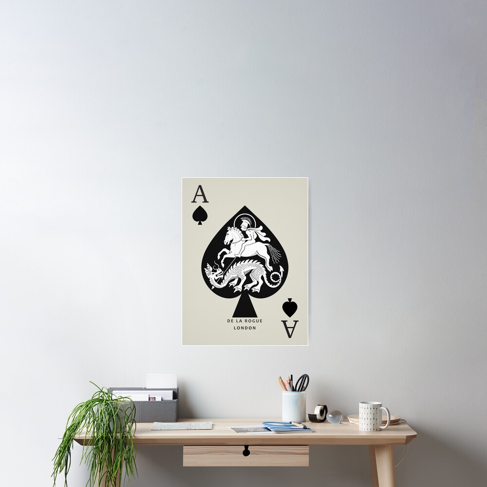 "The Ace of Spades Dragon" Poster for Sale by rogue-design | Redbubble