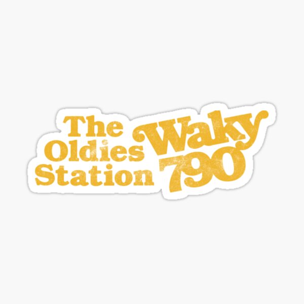Pegatina «Camiseta de la estación de radioLouisville, Kentucky 790 WAKY ...